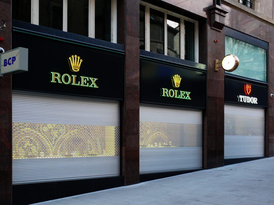 Rolex SHOPFRONT à Genève - RUFALEX Rollladen-Systeme AG